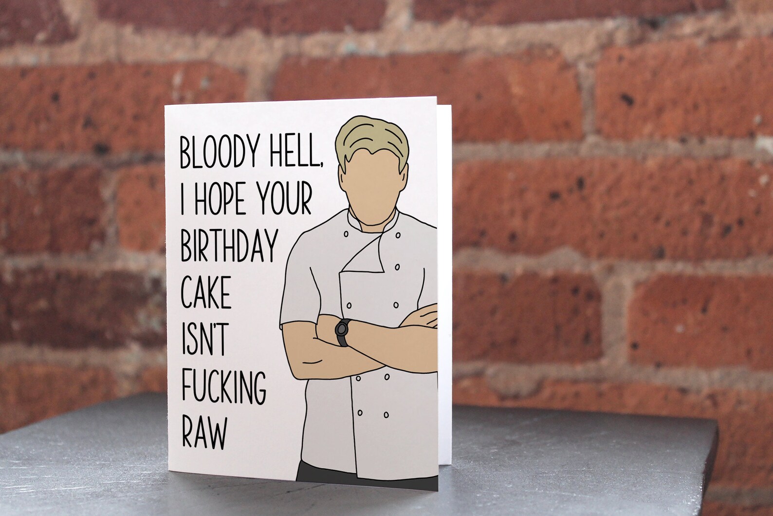 Gordon Ramsay Birthday Card: Funny Chef Card - Etsy