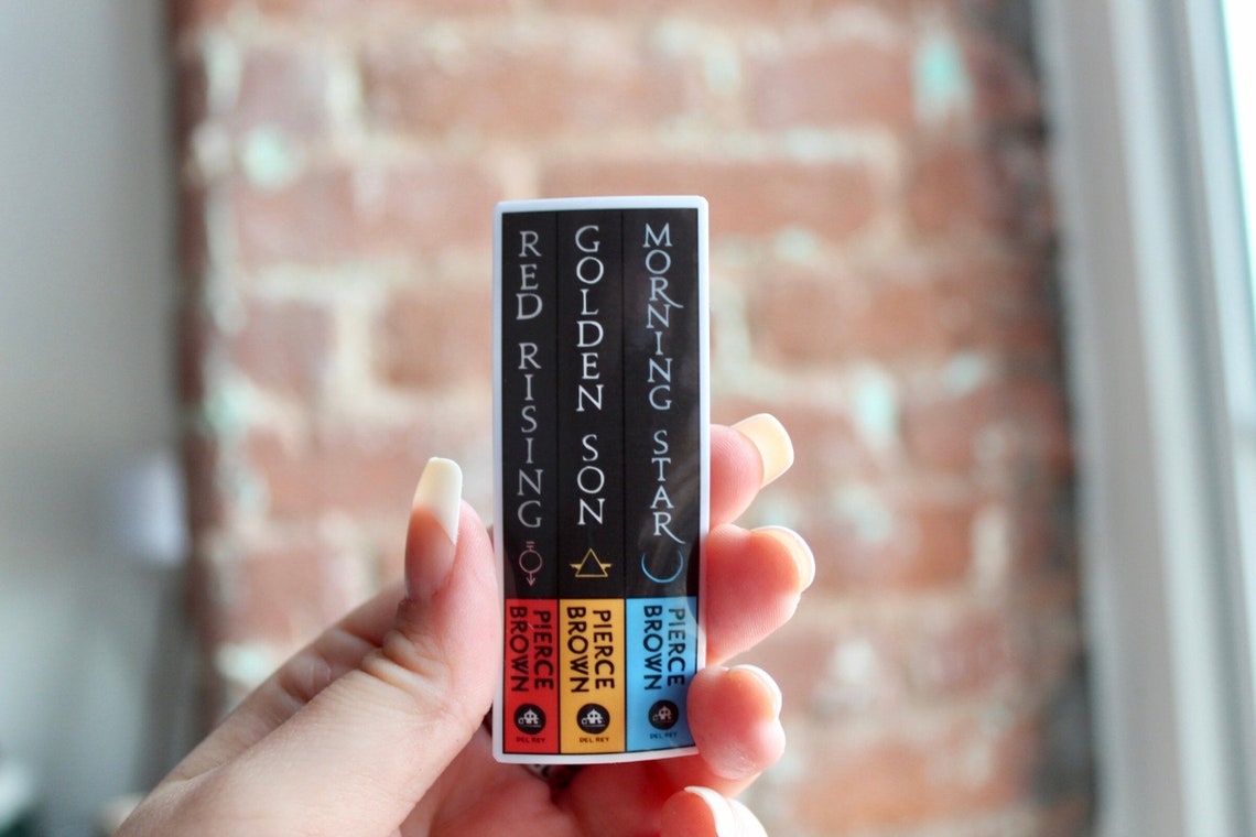 Red Rising Sticker: Waterproof Glossy Bookworm Decal - Etsy