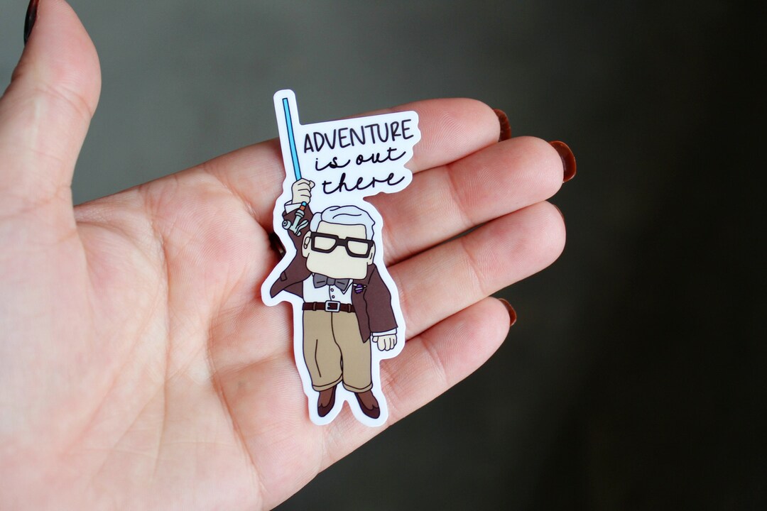 Up Sticker, Adventure is Out There Sticker Waterproof Sticker, Glossy ...