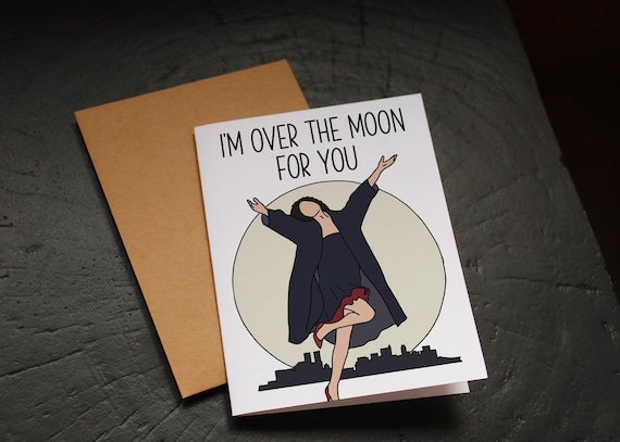 MOONSTRUCK Card I'm Over the Moon for You Anniversary - Etsy