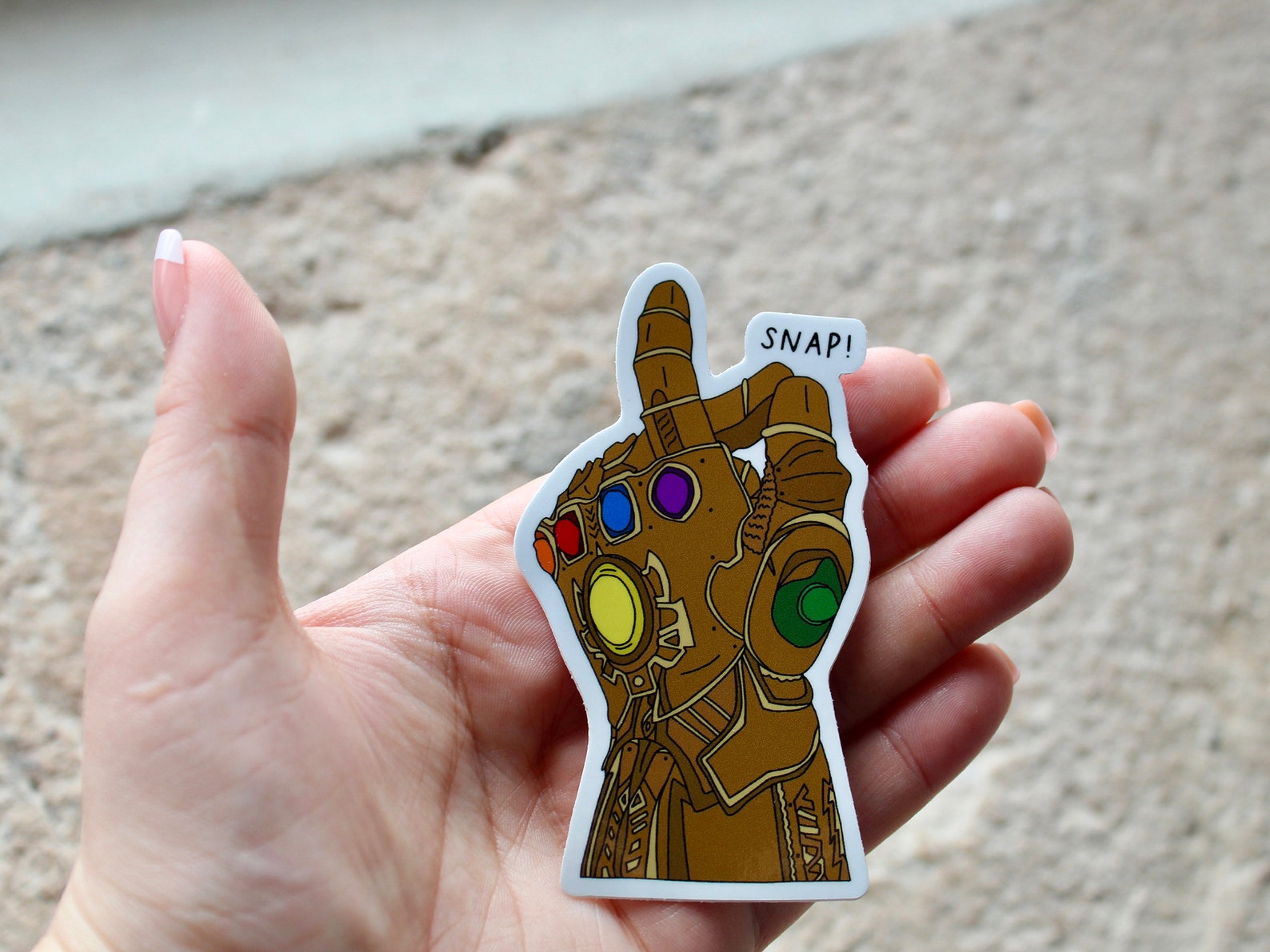 Infinity Gauntlet Sticker Thanos Sticker Marvel Sticker - Etsy