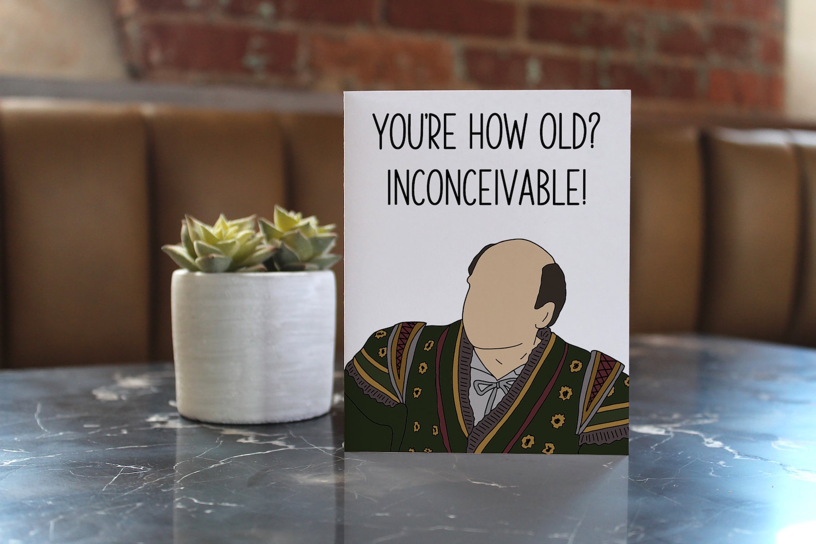 Inconceivable Card Princess Bride Birthday Card Vizzini - Etsy