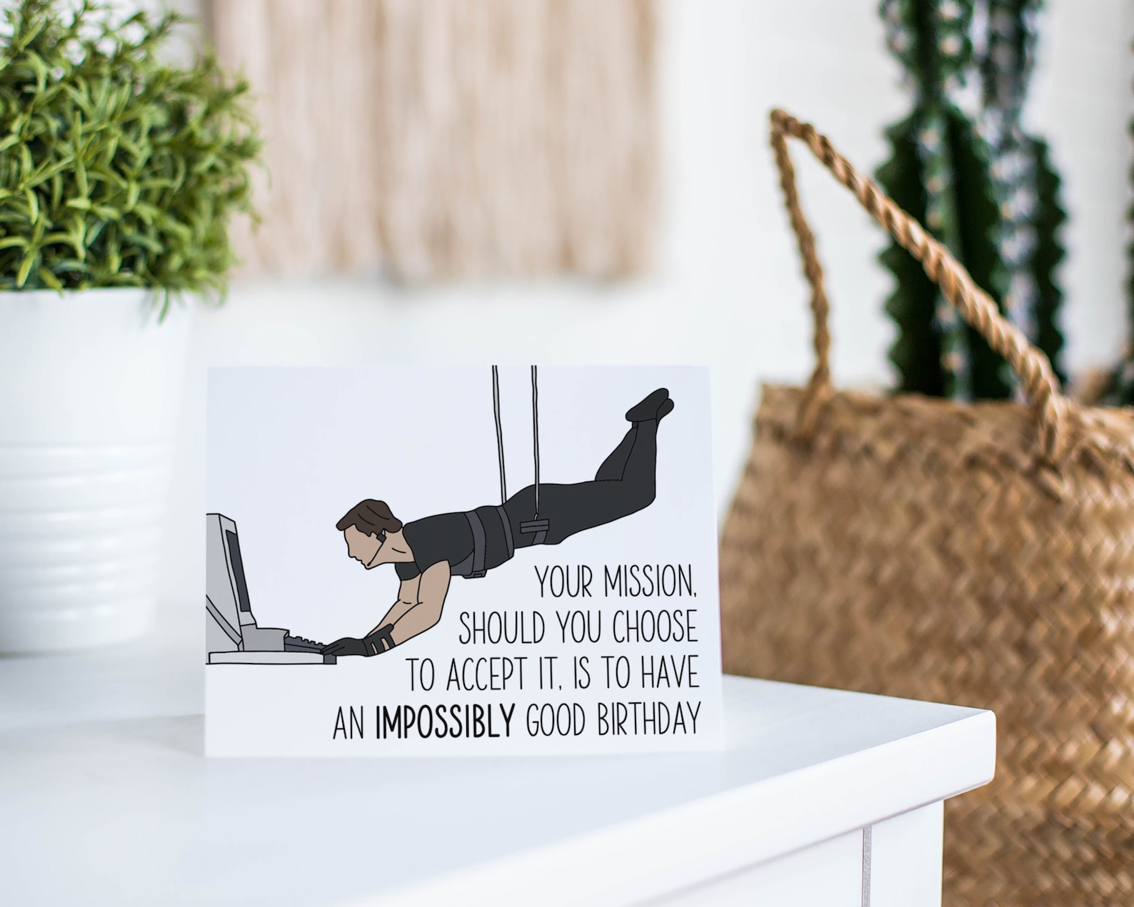 Mission Impossible BIRTHDAY Card Your Mission Should You - Etsy