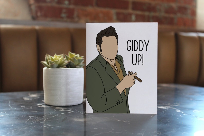 Giddy up Card Seinfeld Cosmo Kramer Card Seinfeld Birthday - Etsy