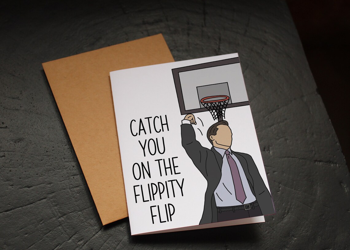 Catch You on the Flippity Flip Card the Office Card Michael - Etsy