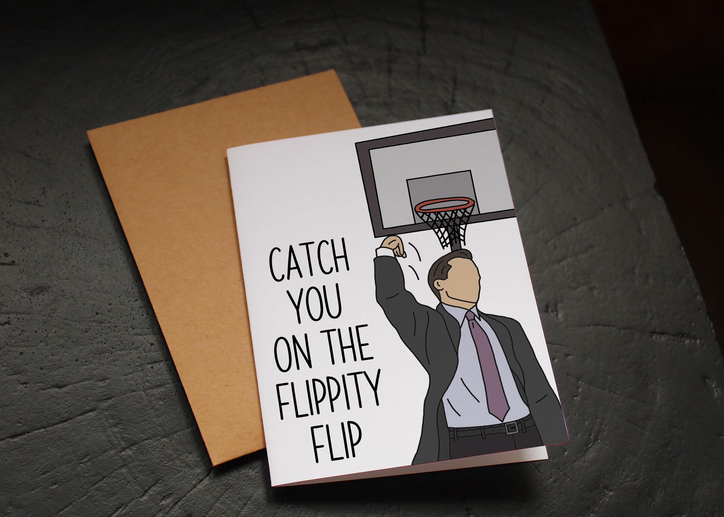 Catch You on the Flippity Flip Card the Office Card Michael - Etsy