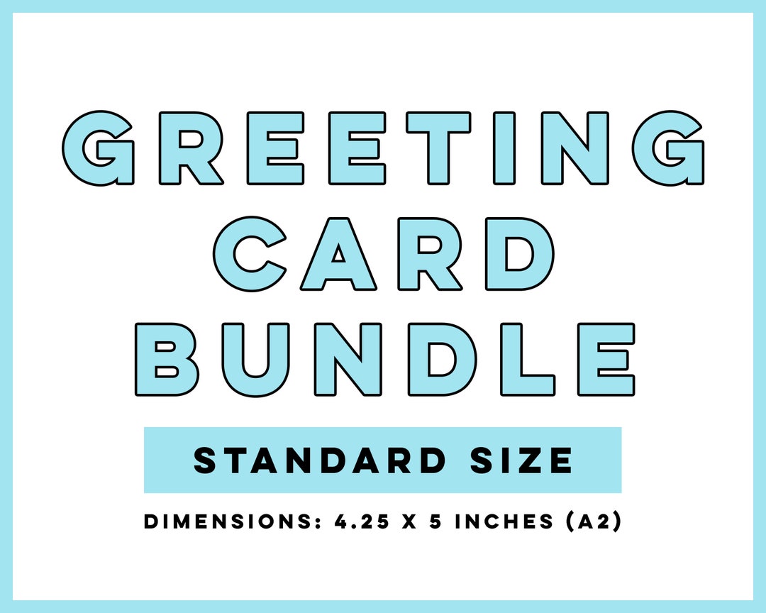 STANDARD SIZE Greeting Card Bundle - Build Your Own Bundle, Bundle and ...