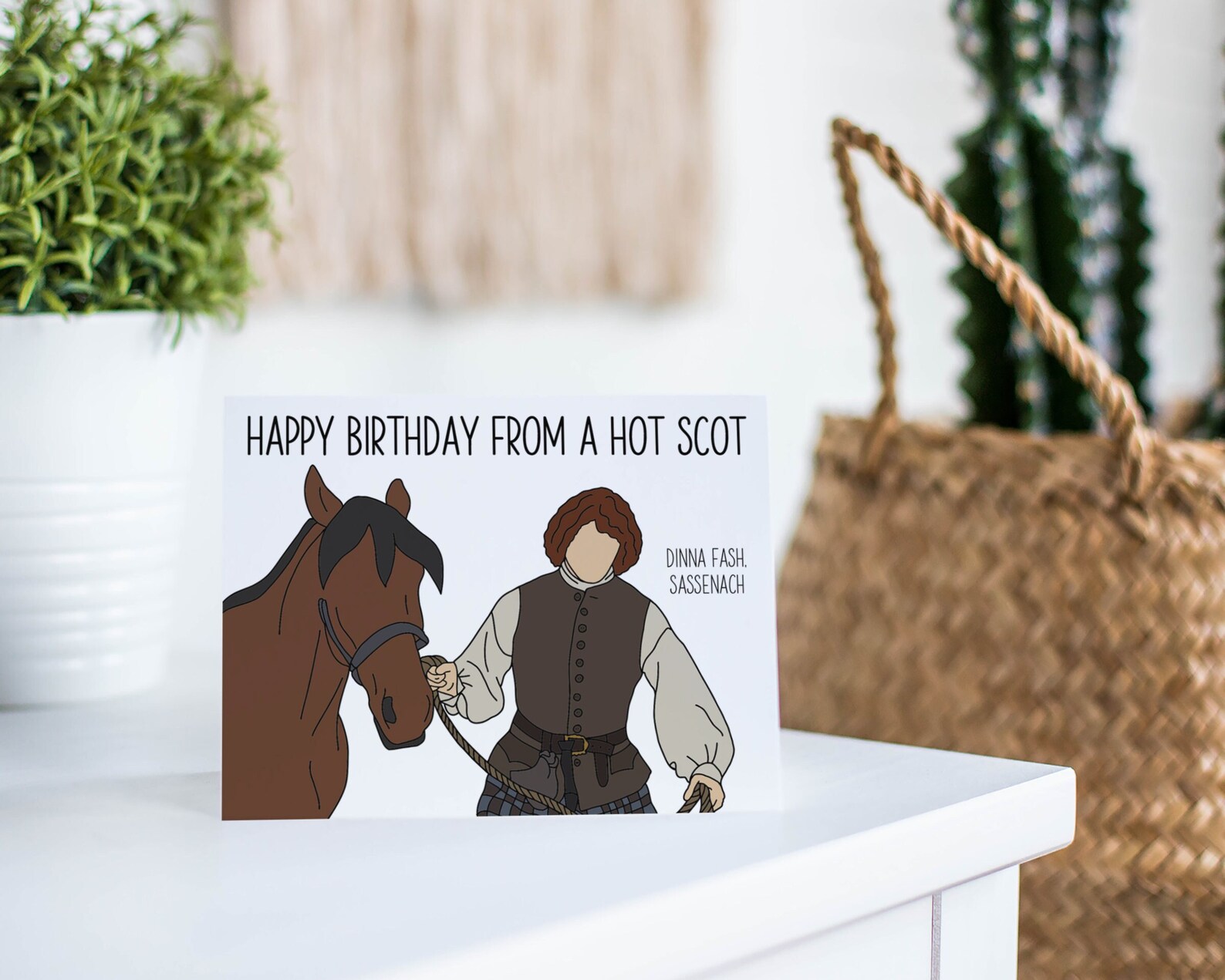 Outlander Birthday Card Hot Scot Anniversary Card Dinna - Etsy