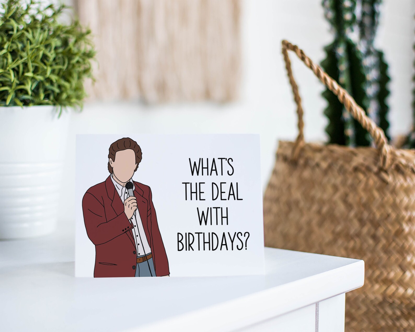 Seinfeld Birthday Card - Jerry Seinfeld, What's the Deal With Birthdays ...