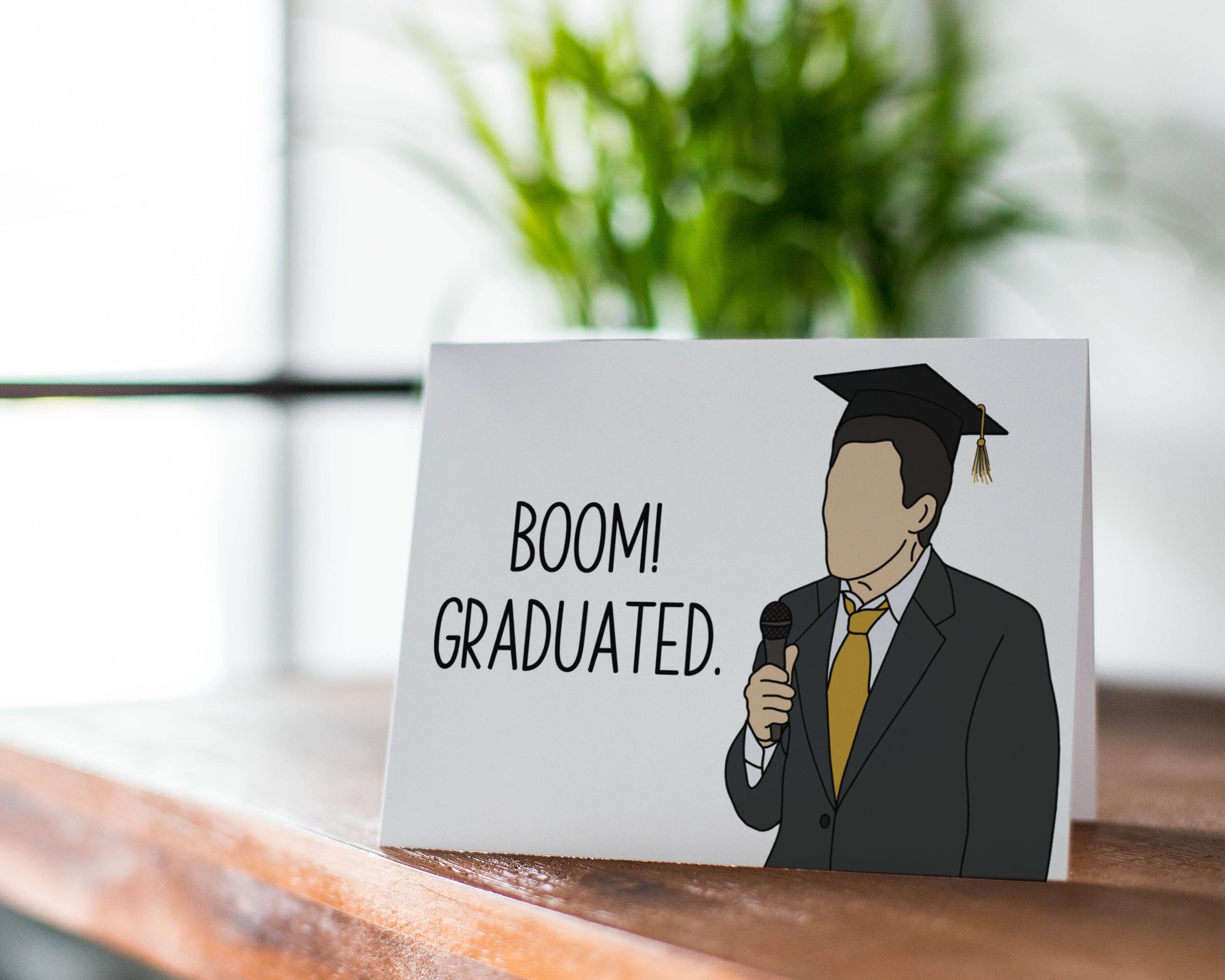 Boom Graduated Michael Scott Card Graduation Card the - Etsy