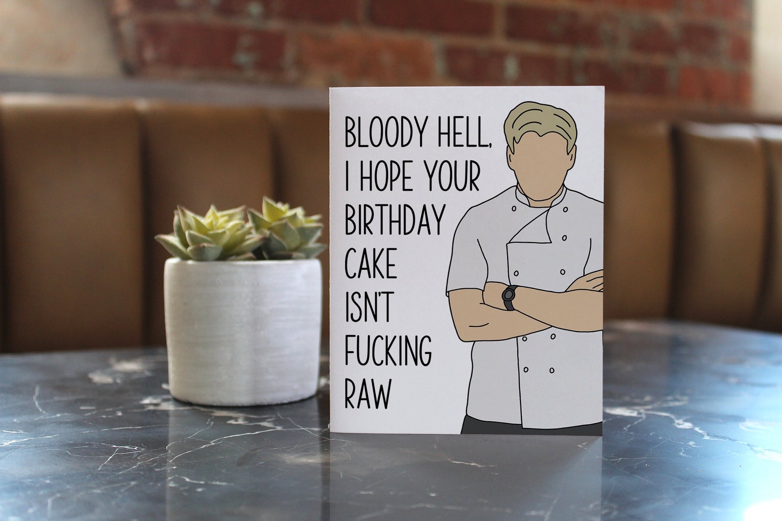 Gordon Ramsay Birthday Card: Funny Chef Card - Etsy