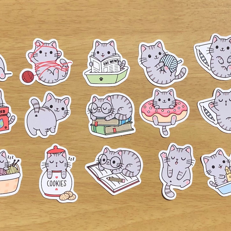 Cat Sticker - Etsy