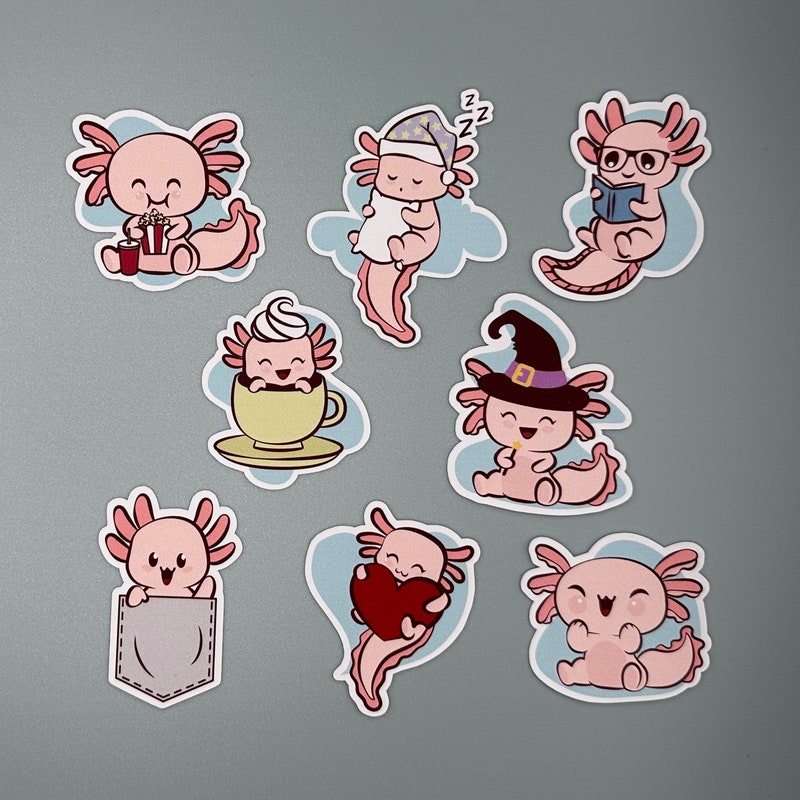 Axolotl Sticker - Etsy
