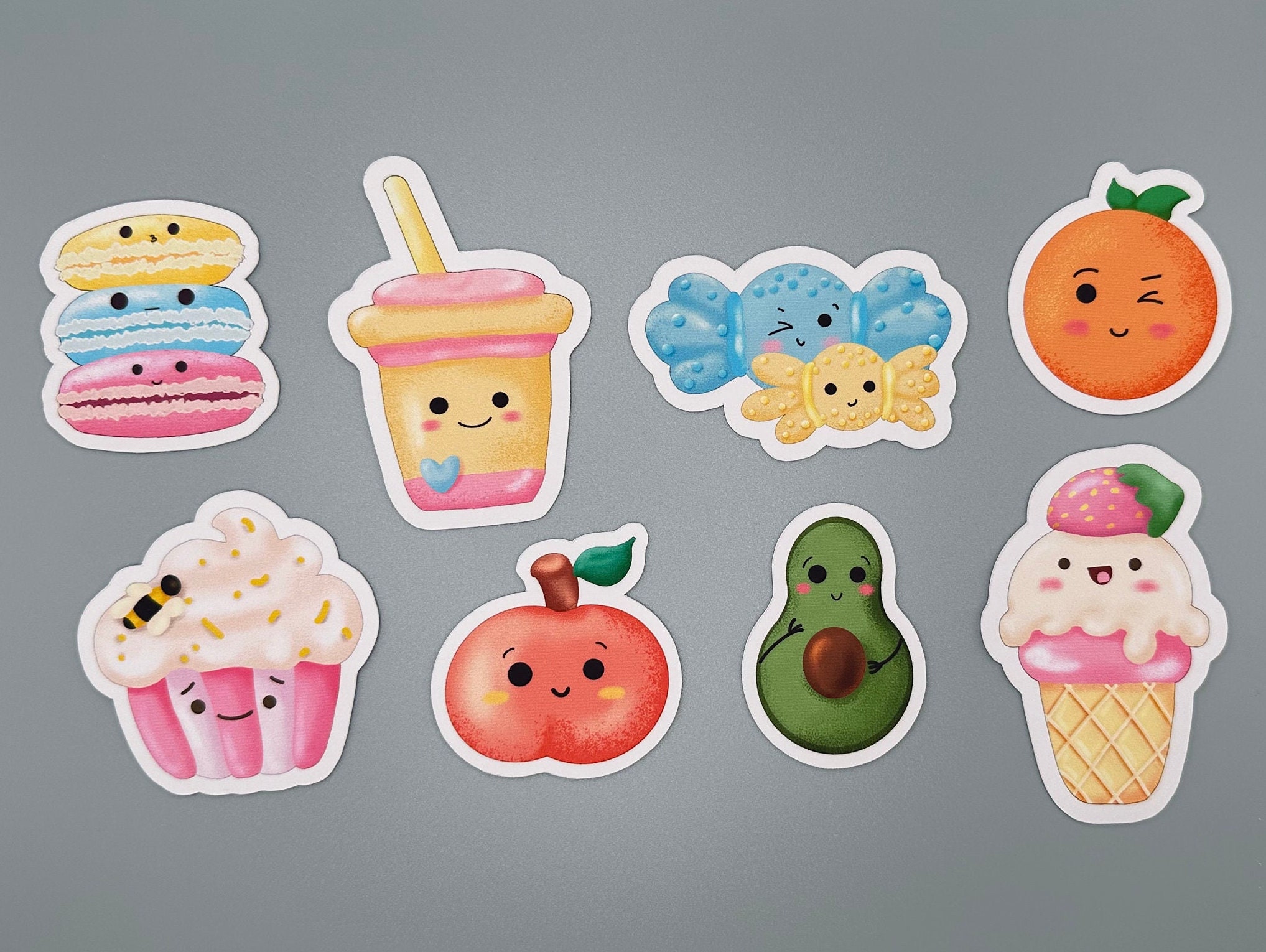 Cute Sweets Stickers - Set of 8 | Perfect for Planners, Bullet Journals ...