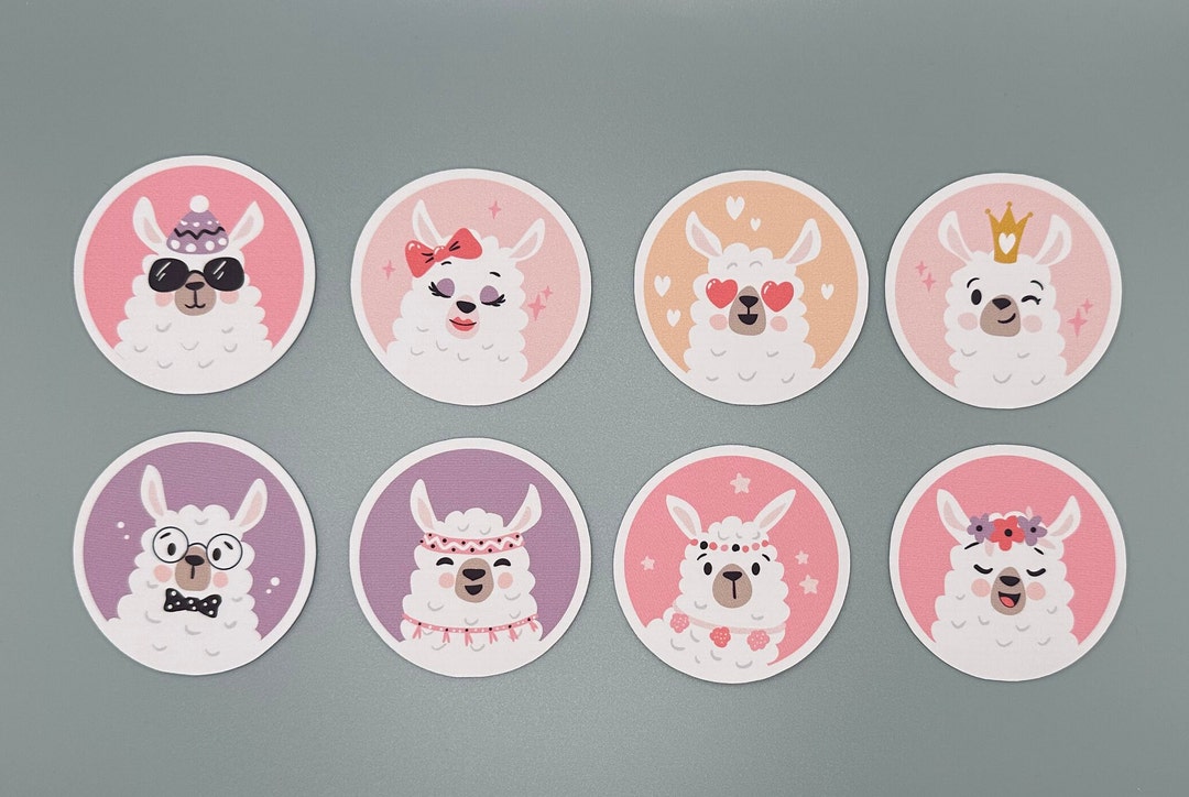 Cute Lama Stickers - Set of 8 | Perfect for Planners, Bullet Journals ...
