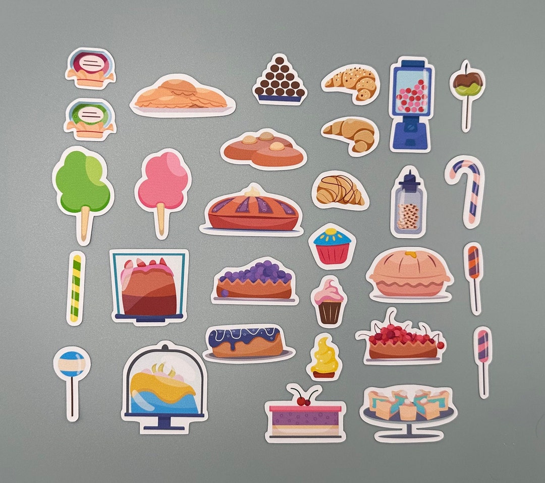 Cute Food Stickers - Set of 30 | Perfect for Planners, Bullet Journals ...
