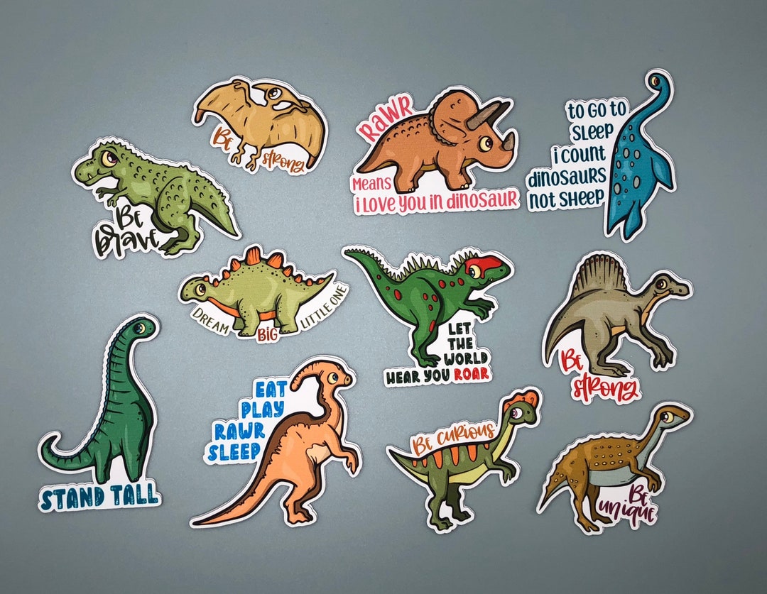 Cute Dinosaur Stickers - Set of 11 | Perfect for Planners, Bullet ...