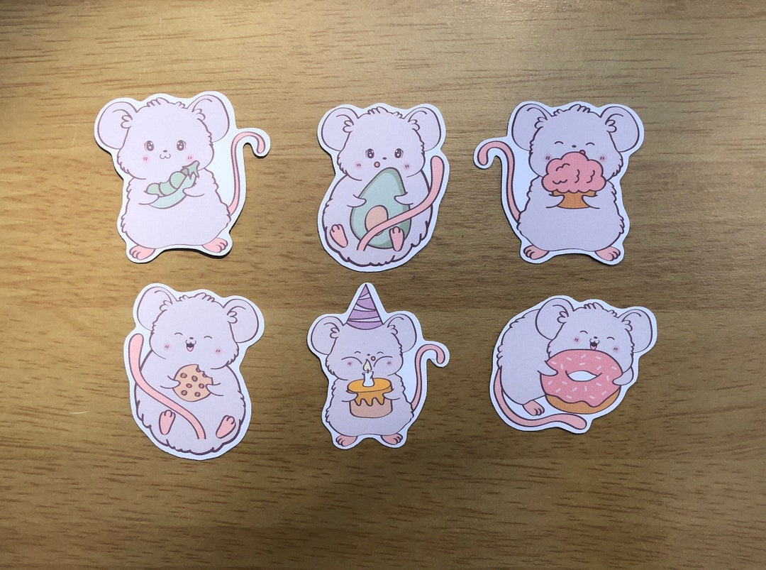 Cute Mouse Stickers - Set of 6 | Perfect for Planners, Bullet Journals ...