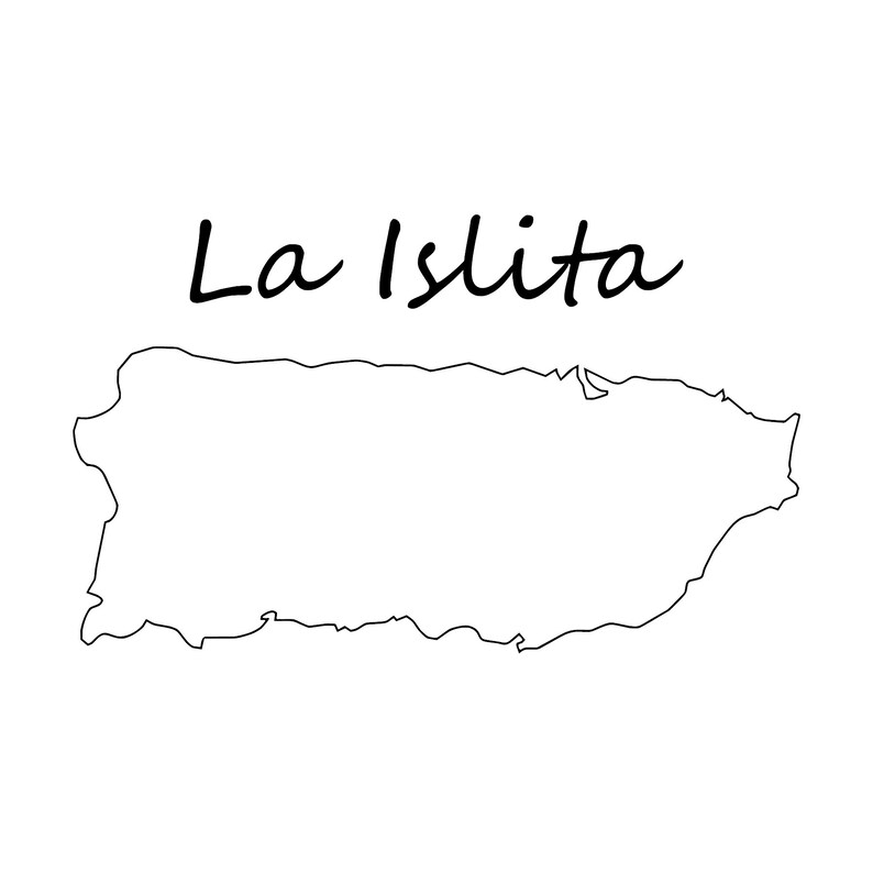 Paper Bumper Stickers Stickers, Labels & Tags PUERTO RICO ISLAND Map ...