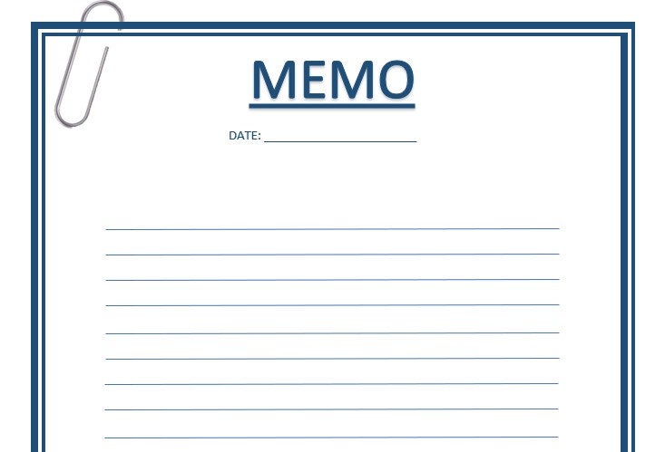 Memo Template, Business, Digital Download - Etsy