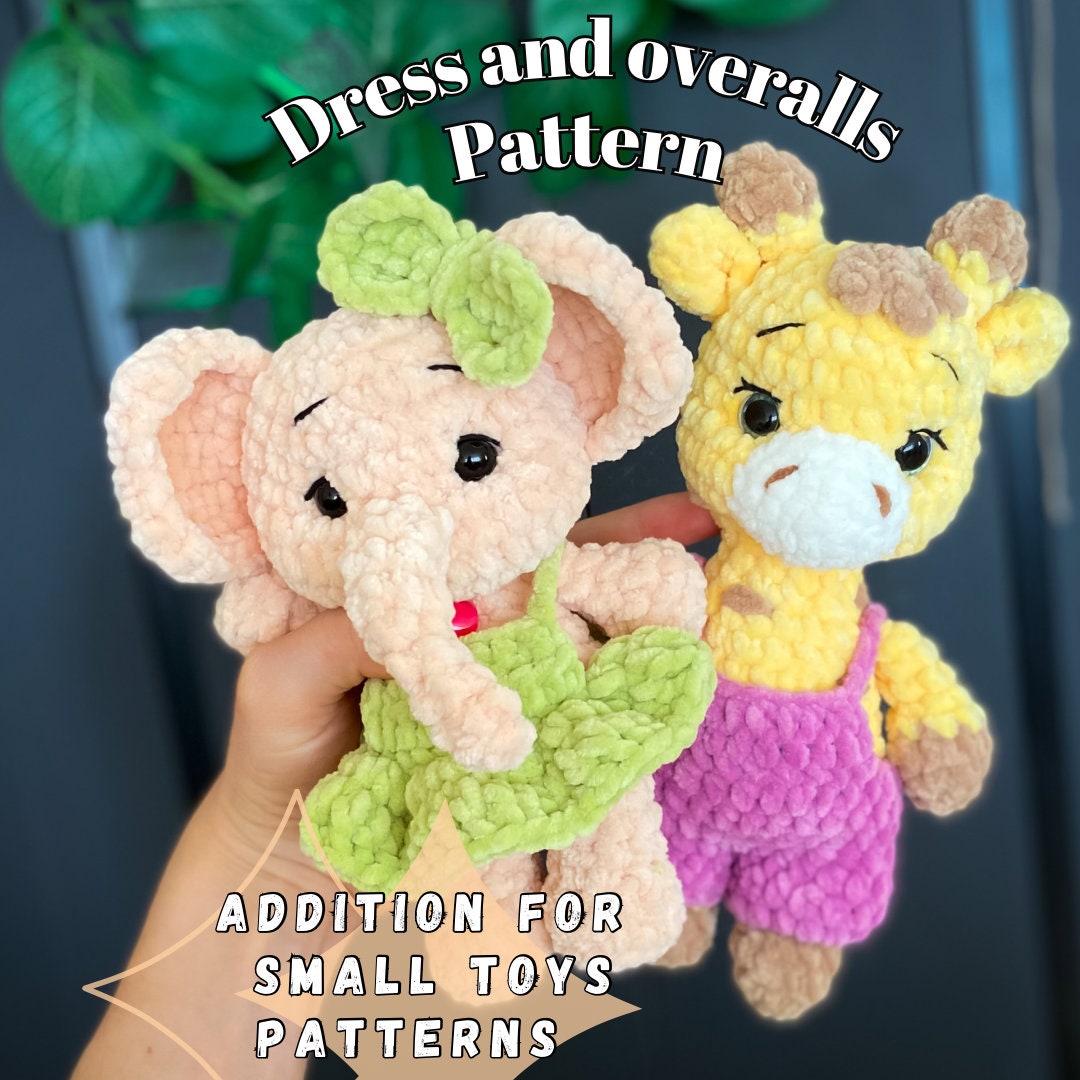 Clothes/ Dress and Overalls Addition Crochet Pattern/amigurumi ...