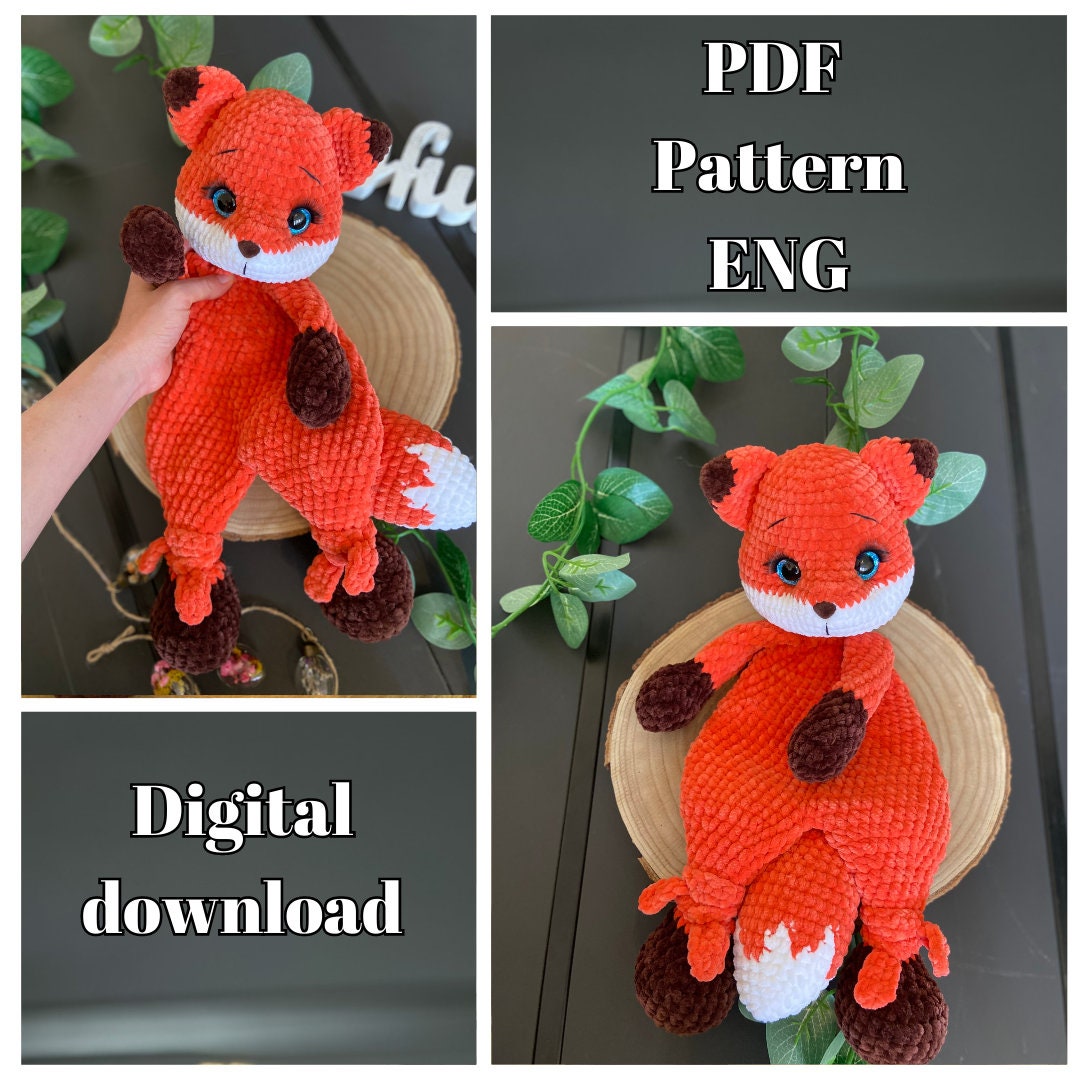 Snuggle Fox Pattern/ Amigurumi/ Crochet Tutorial/ Crochet Pattern ...