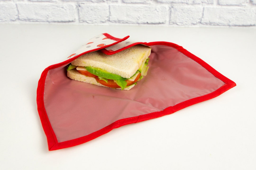 Sandwich Wrapper Pattern, Snack Holder Tutorial, Reusable Sandwich ...