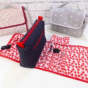 Cosmetic Bag Sewing Tutorial, Makeup Bag Sewing Patern, PDF Tutorial ...