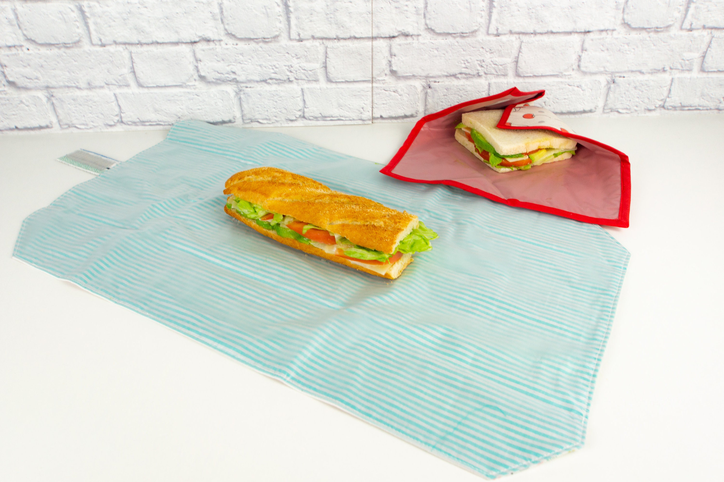 2 Reusable Sandwich Holder Patterns, Pack Sandwich Wrapper Pattern, Snack Holder Tutorial ...