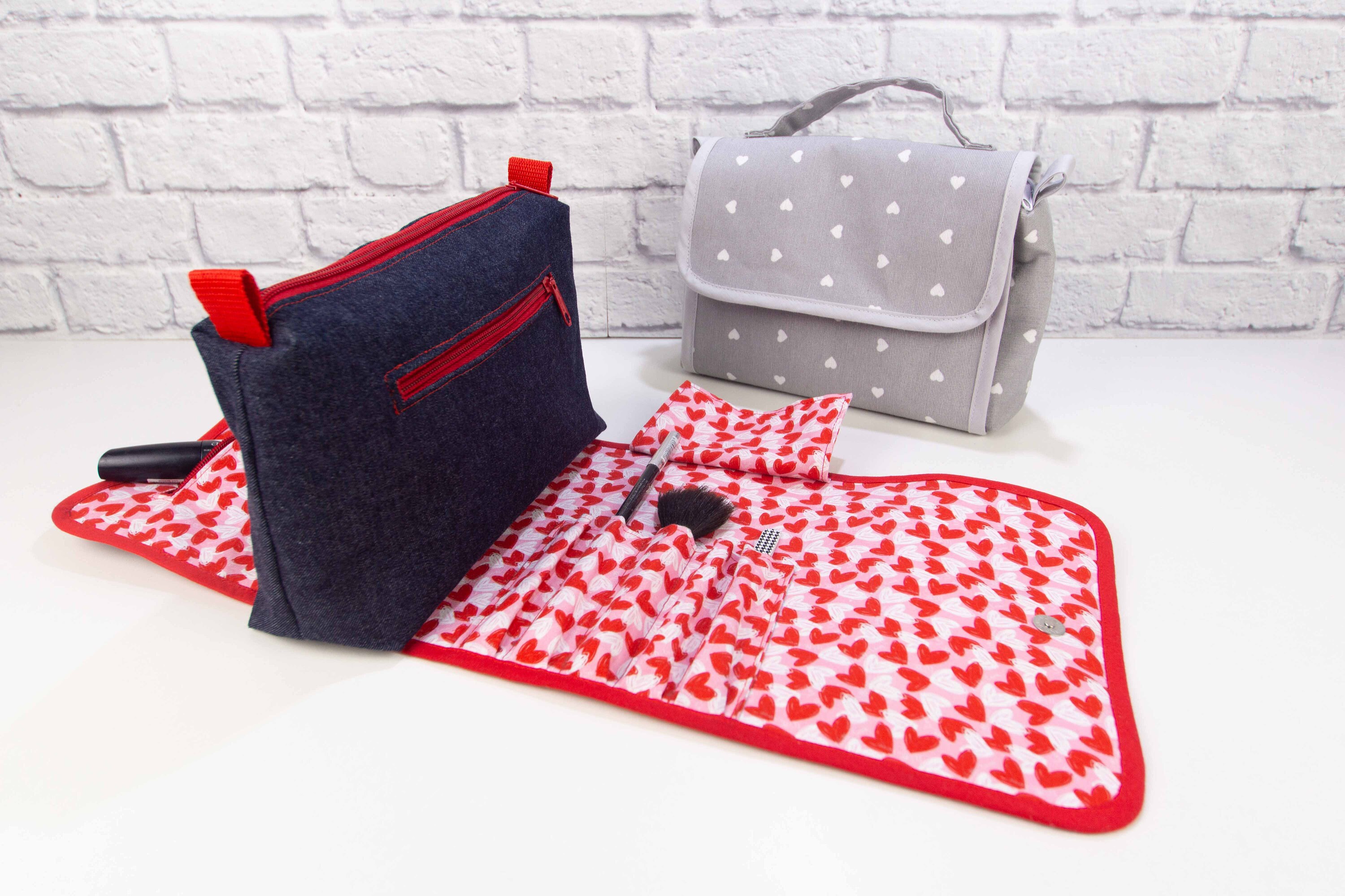 Cosmetic Bag Sewing Tutorial Makeup Bag Sewing Patern PDF - Etsy