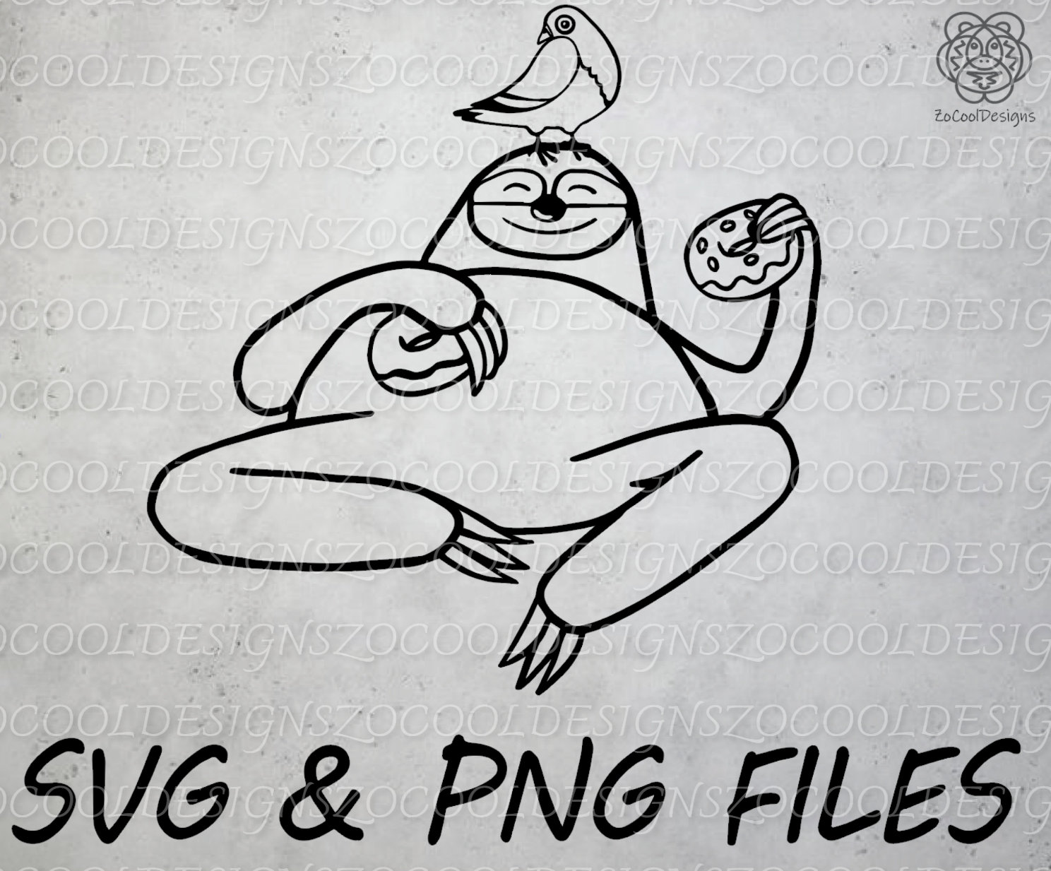 Sloth SVG, Cut File Cricut, Digital, SVG Design, Sloth Design, Sloth ...