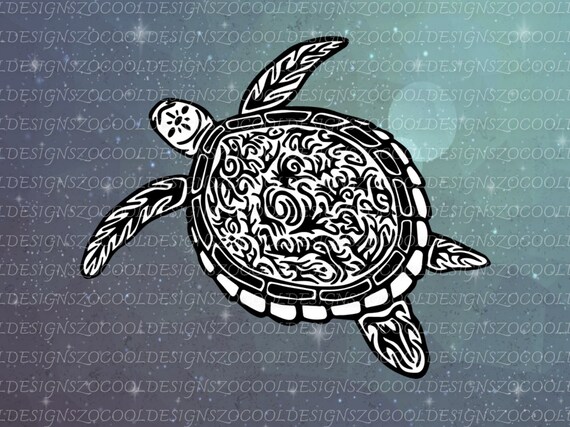 Turtle SVG Cut File Cricut Digital Design SVG Design Sea | Etsy