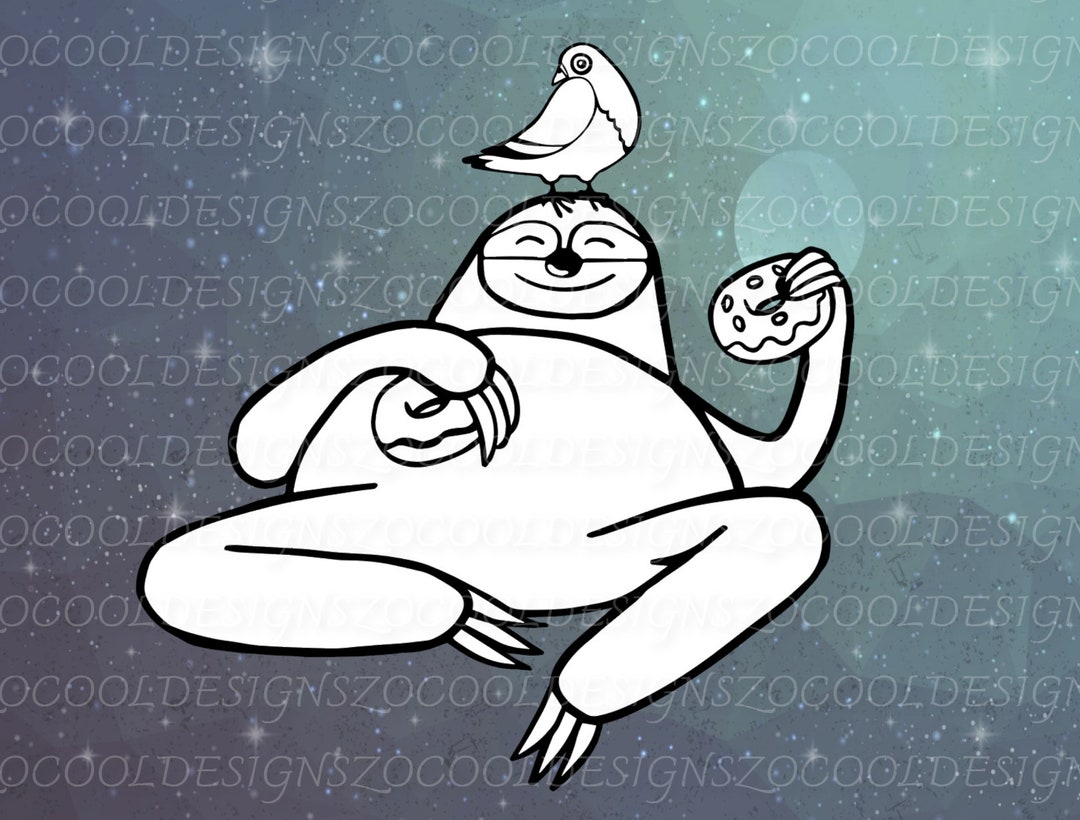 Sloth SVG, Cut File Cricut, Digital, SVG Design, Sloth Design, Sloth ...