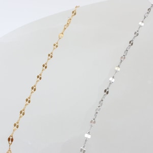 Sparkle Sequin Lace Chain, Sparkle Lip Chain Necklace, Mirror Lace ...