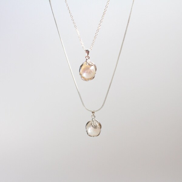Single Pearl Pendant - Etsy