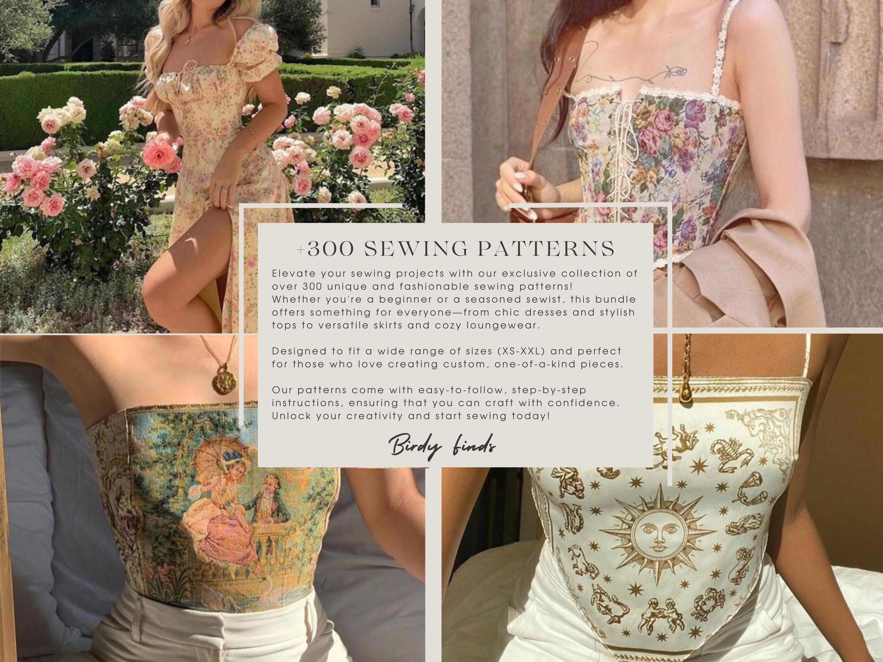 300+ Trendy & Beginner-friendly Patterns Unique Sewing Patterns for ...