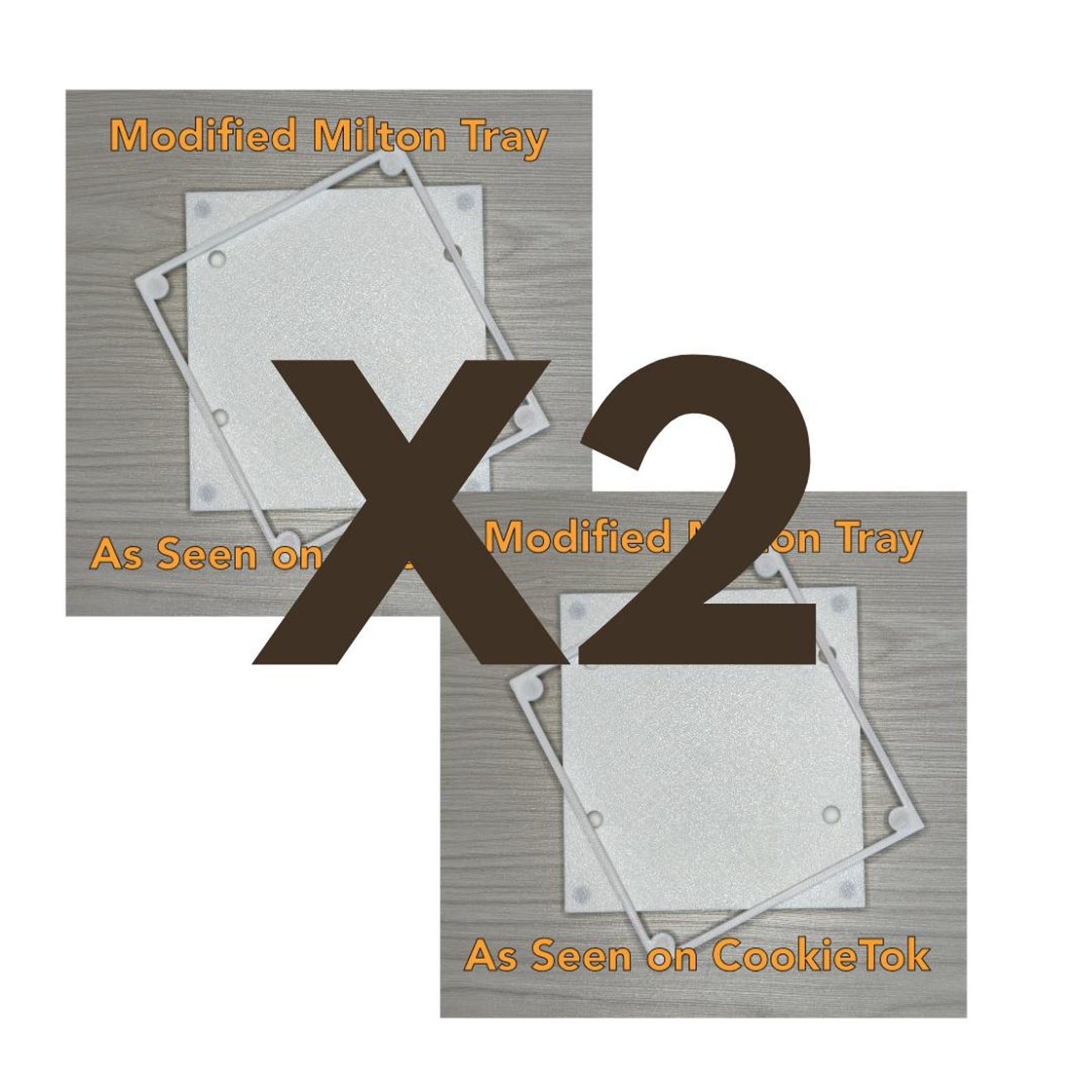 2 Modified Milton Trays as Seen on #cookietok Printing Service for ...