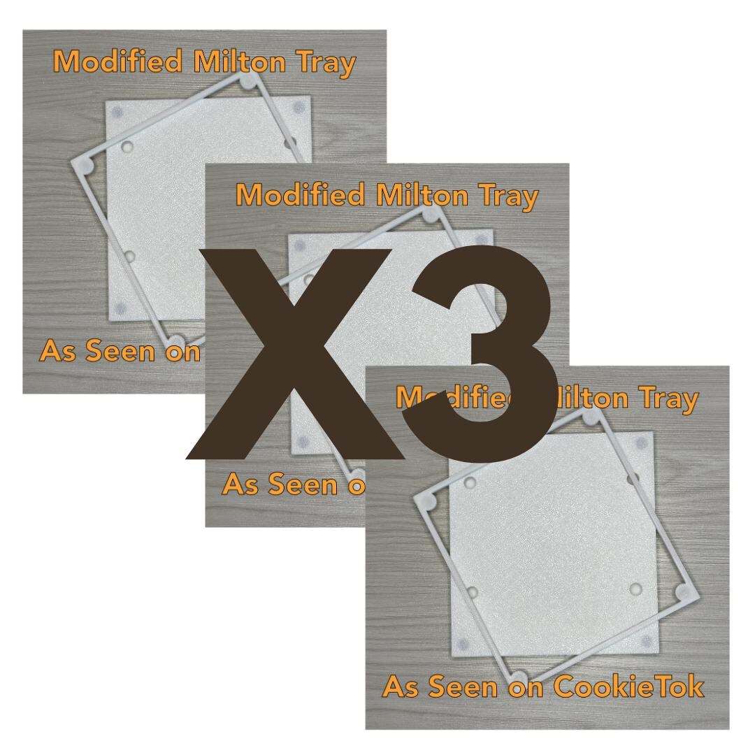 3 Modified Milton Trays as Seen on #cookietok Printing Service for ...