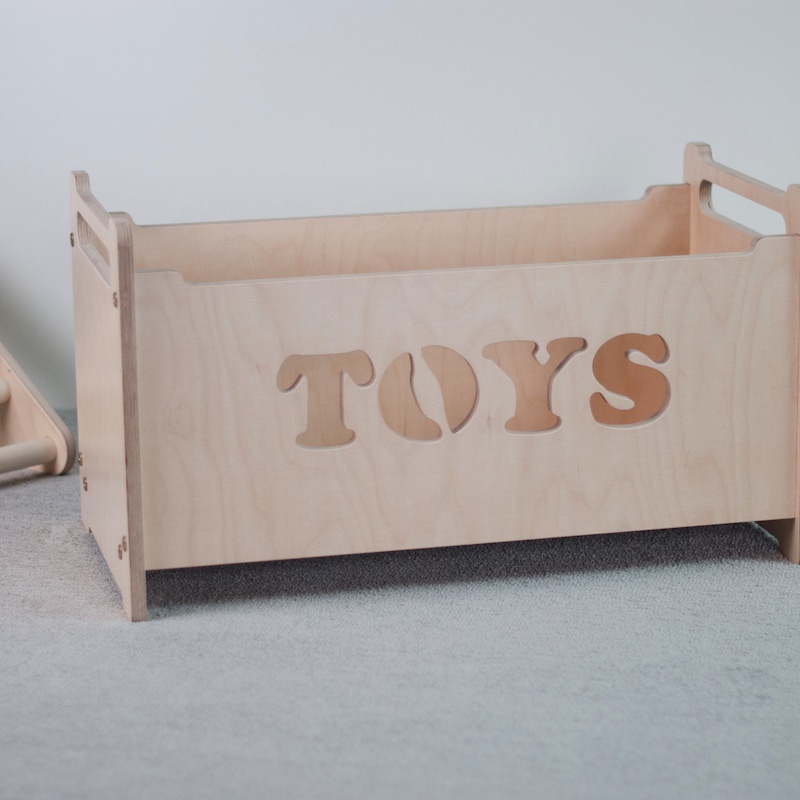 Wooden Toy Box - Etsy
