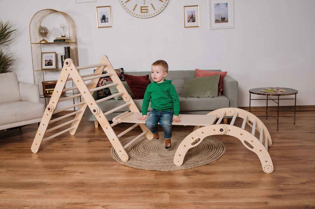 Transformable Climbing Triangle Set With Ramp Indoor Playground ...