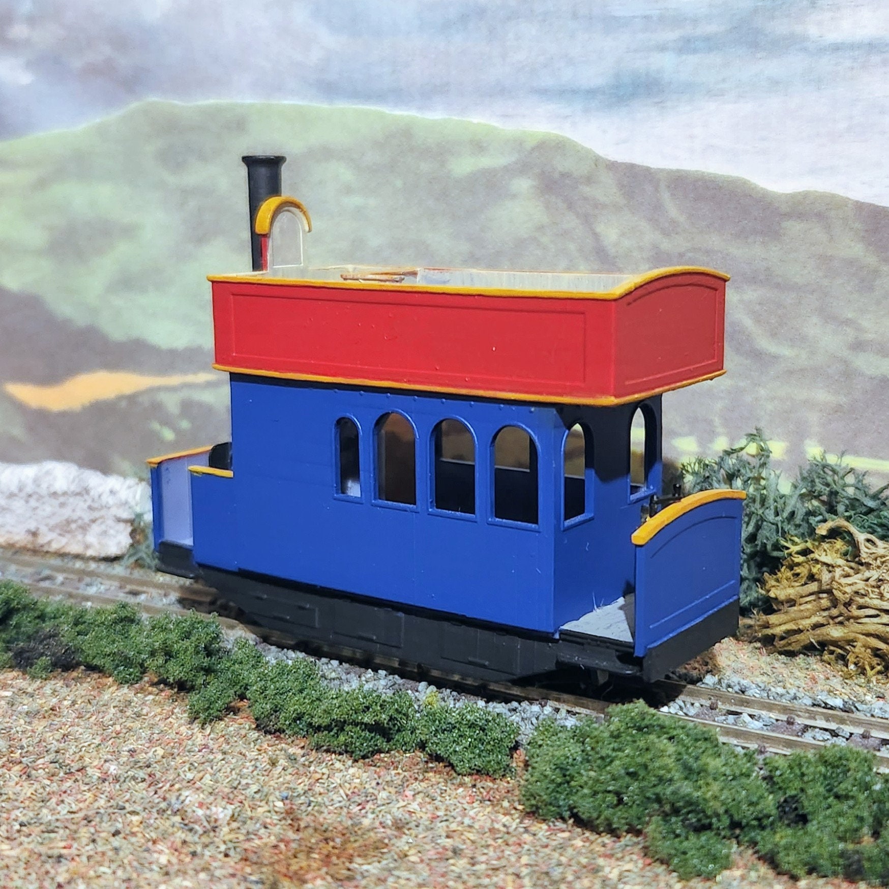 009 Narrow Gauge, Double Decker Steam Tram. Fits Kato 11-109 Chassis ...