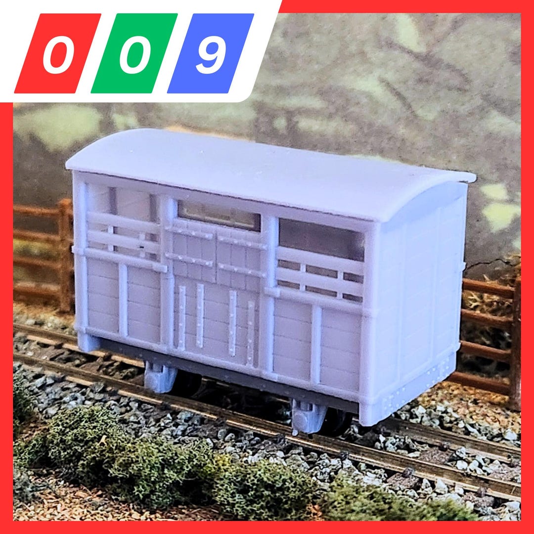 009 Livestock Van (double Pack) - 009 Narrow Gauge, 3D Printed Kit ...