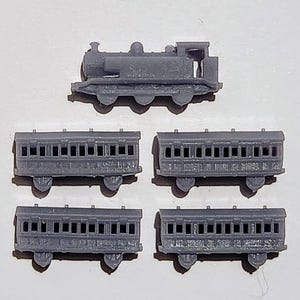 Tiny Trains! LBSCR E2 Class Locomotive & 4 Coaches - T Gauge Static, 3D ...