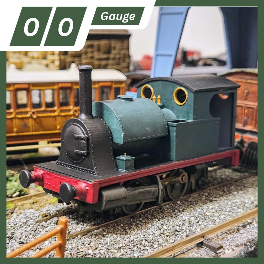 OO Saddle Tank 'fallow' Locomotive - Fits Hornby or Dapol Pug Chassis ...