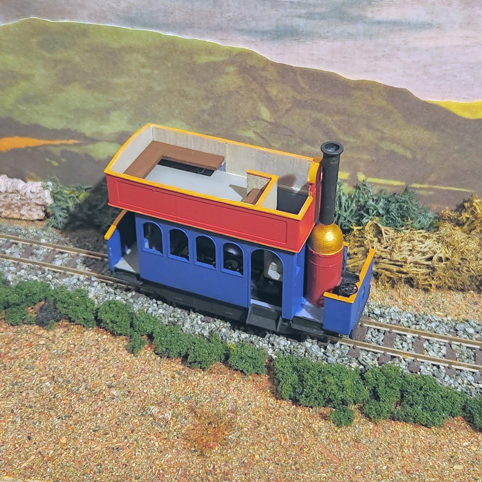 009 Narrow Gauge, Double Decker Steam Tram. Fits Kato 11-109 Chassis ...