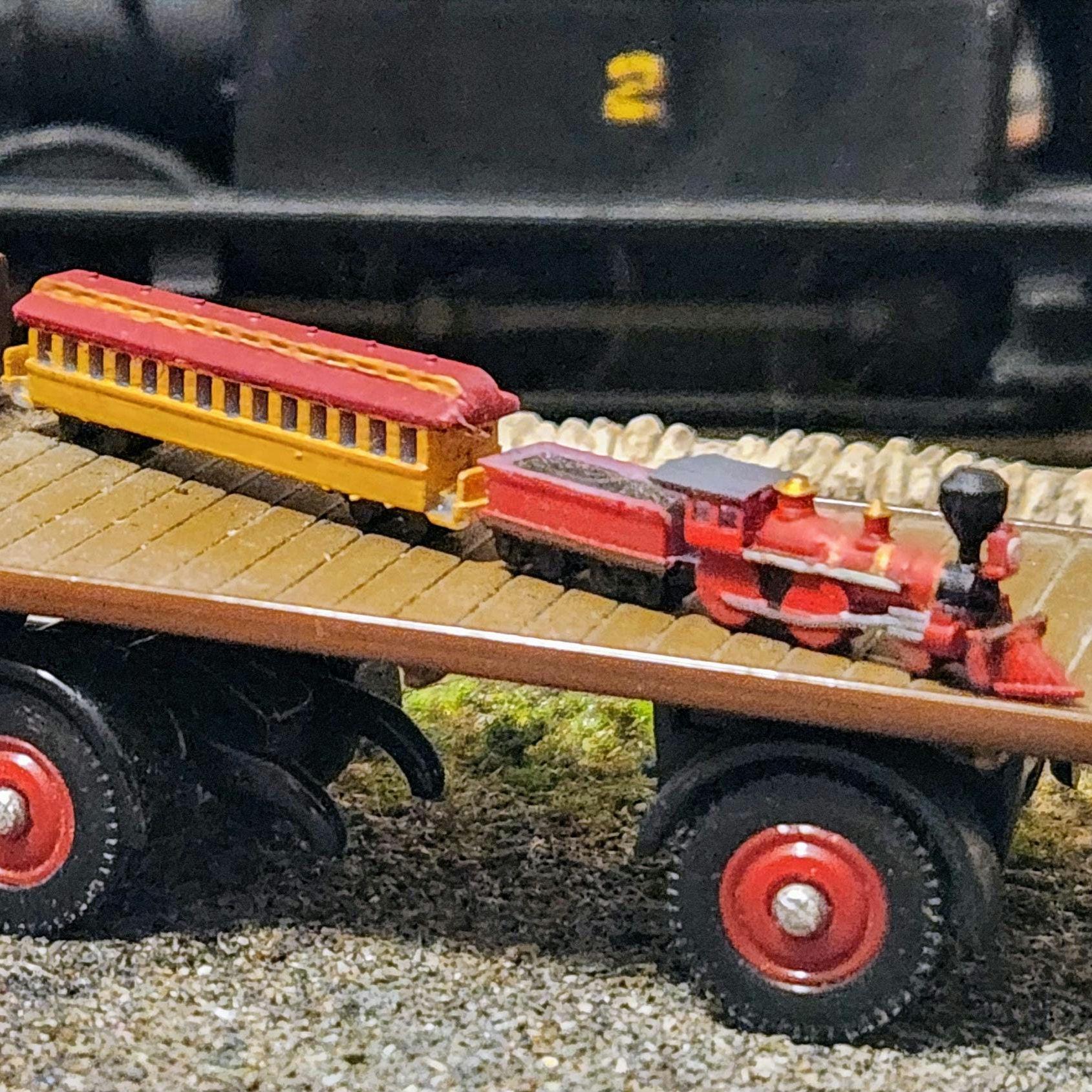 Tiny Trains! American 4-4-0 Locomotive and Passenger Cars - T Gauge ...
