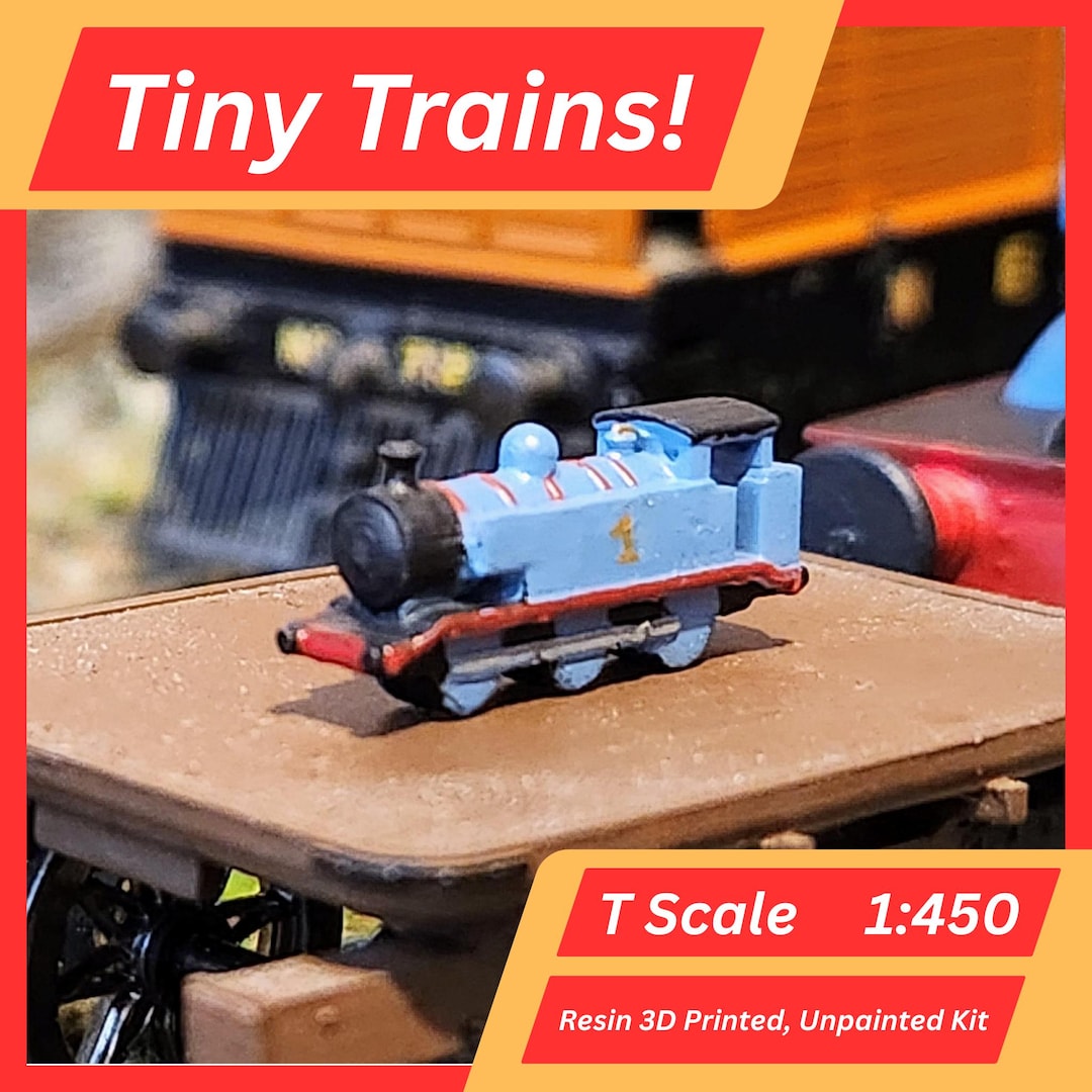 Tiny Trains! LBSCR E2 Class Locomotive & 4 Coaches - T Gauge Static, 3D ...