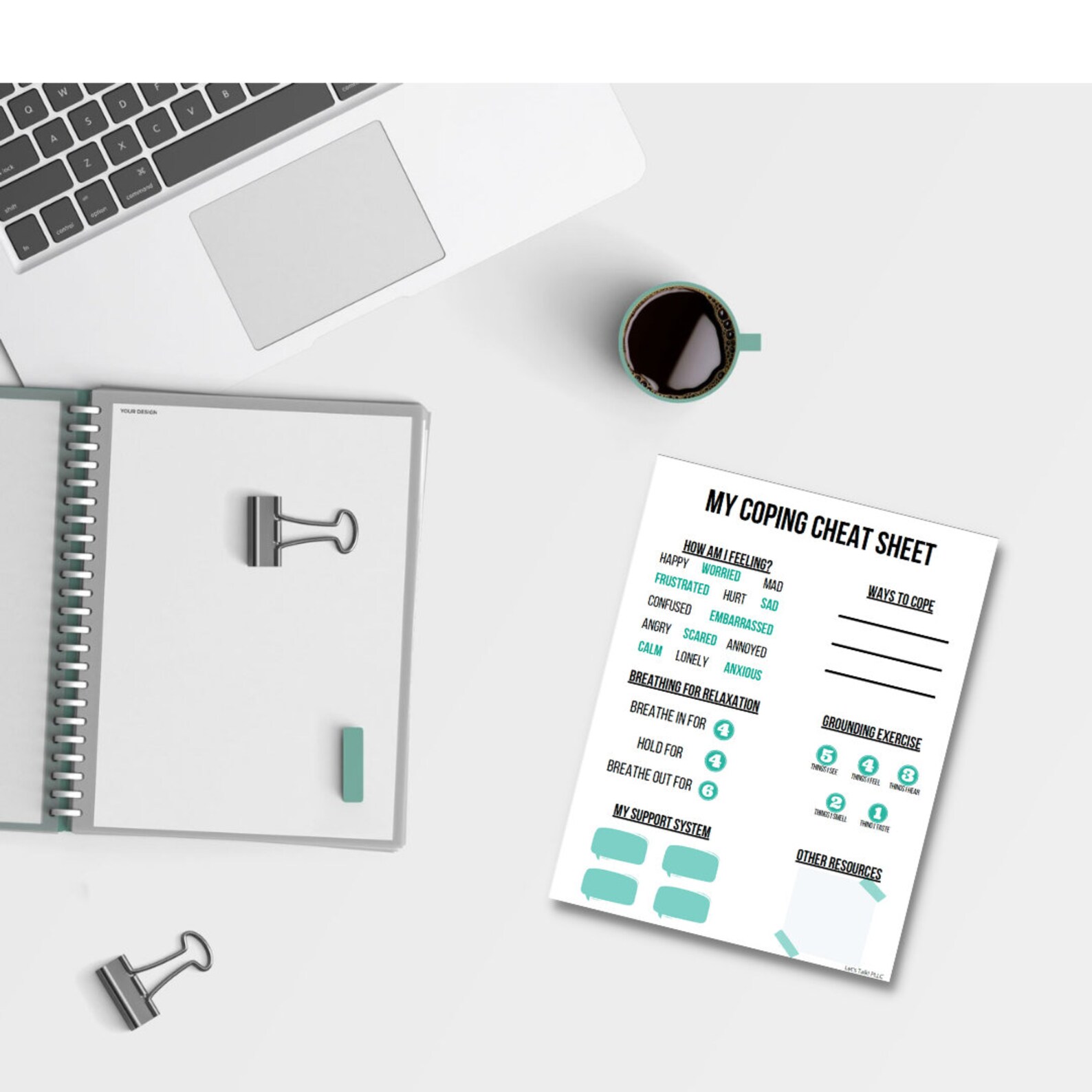 Coping Cheat Sheet for Teens & Adults, Coping Worksheet, Coping Skills ...