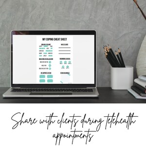 Coping Cheat Sheet for Teens & Adults, Coping Worksheet, Coping Skills ...