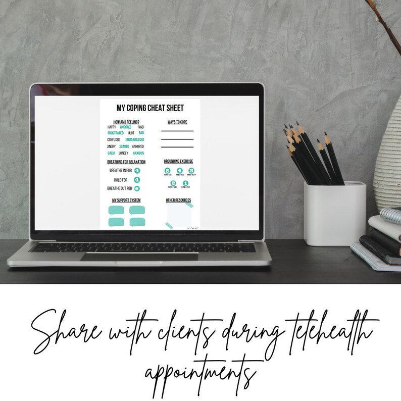 Coping Cheat Sheet for Teens & Adults, Coping Worksheet, Coping Skills ...